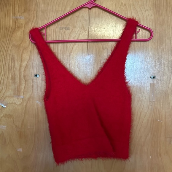 Urban Outfitters | Tops | Fuzzy Cropped Tank | Poshmark